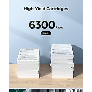 PGI-280 XXL Compatible Ink Cartridge Replacement for Canon 280 pgbk XXL High Yield Use to PIXMA TR7520 TR8520 TS6120 TS6220 TS8120 TS8220 TS9120 TS9520 TS9521C Printer (2 Large PGBK)