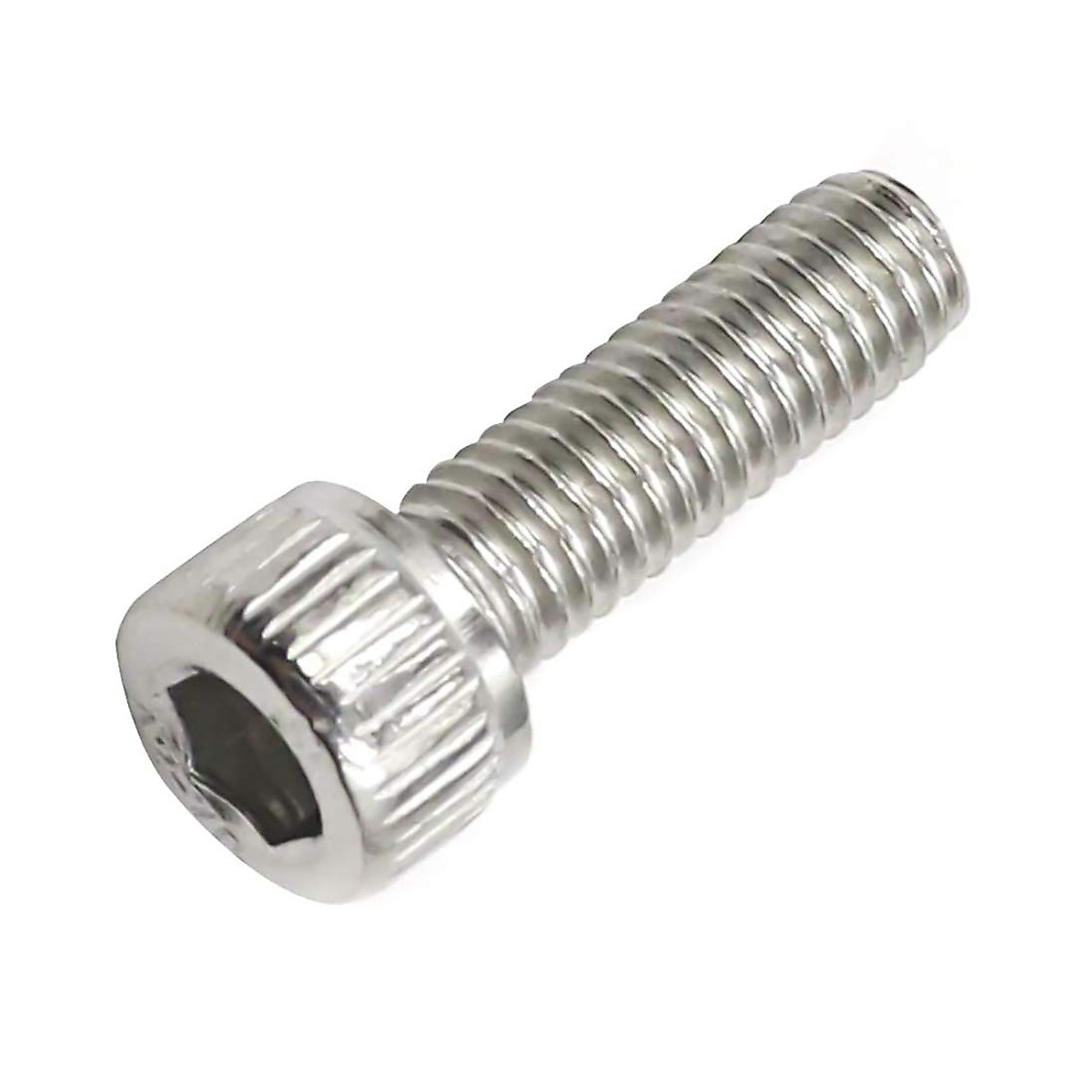 Hxchen M4x10 Socket Head Cap Screws, Full Thread, Allen Socket Drive, 304 Stainless Steel, Bright Finish - (25 Pcs)