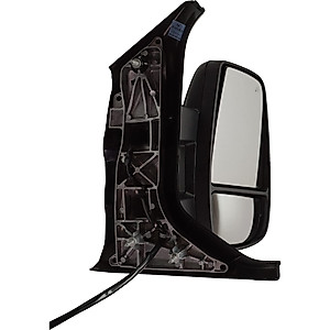 Kool Vue Passenger Side Power Heated Towing Mirror for Ford Transit-250 Transit-350 Transit-150 Transit-350 HD 2015-2019 With Signal Light Textured Models With Low Roof