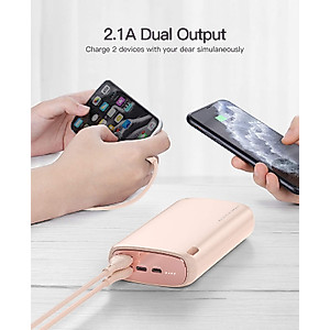 Kuulaa USB C Portable Charger 5000mAh Mini & 26800mAh High Capacity Power Bank Dual USB Output Battery Pack