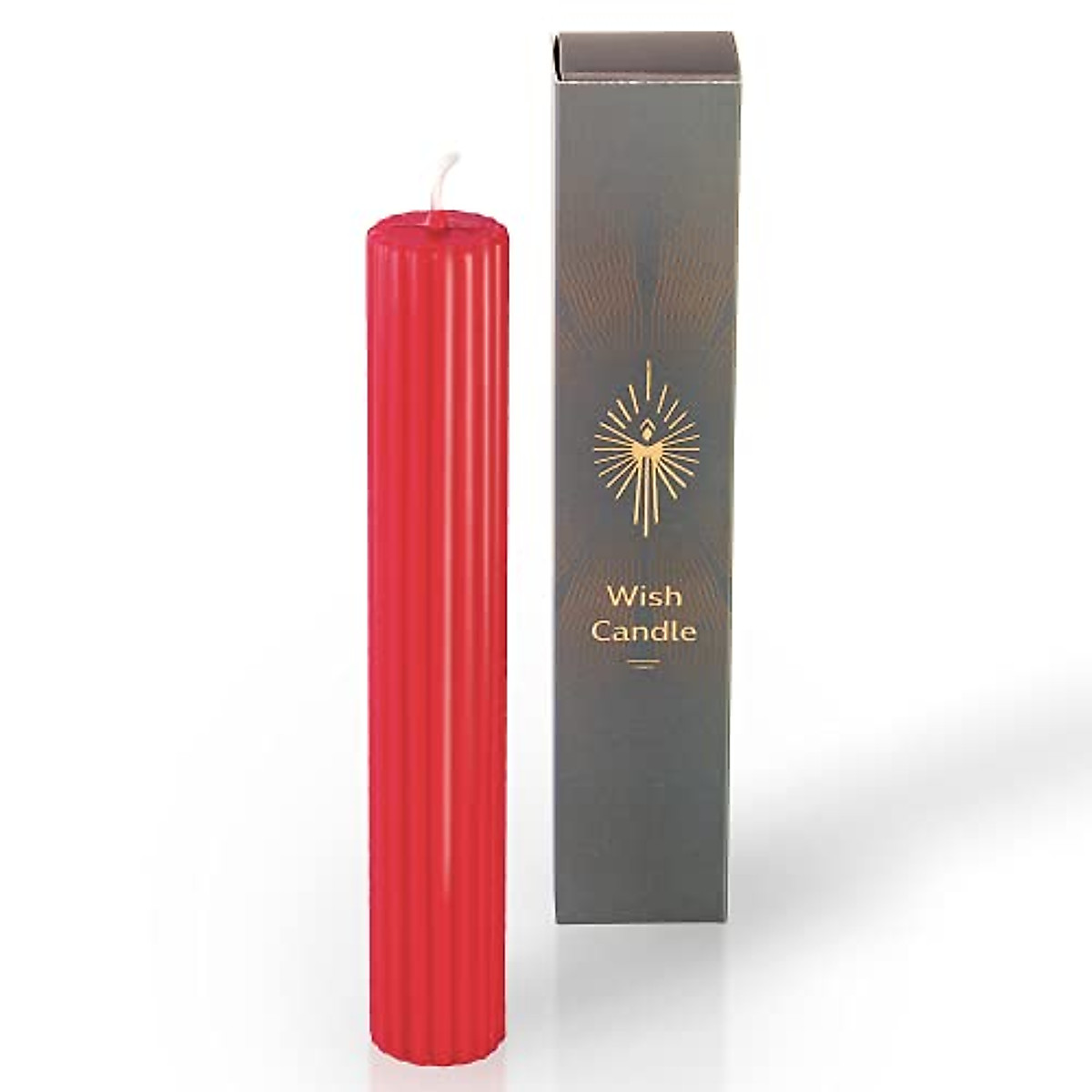 Wish Candle - Spell Get & Revive Love - 7.5 Inch / Blessed by Real Monks / Red / Manifestation Romance Come to me Deadly Attraction Marriage Passion Unity Ritual Magick Prayer(Hoodoo Wiccan Pagan)