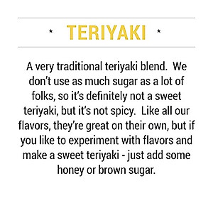 Lucky Jerky DIY Jerky Seasoning Kit 4 Pack - Original, Red Pepper, Teriyaki, Peppered