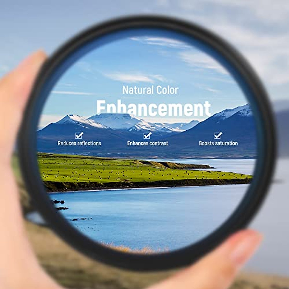 NEEWER 77mm Polarizer Filter 30 Layer Multi Resistant Nano Coated Circular Polarizing Filter(CPL) with HD Optical Glass/Ultra Slim Frame, Reduce Glare/Enhance Contrast/Reduce Reflection