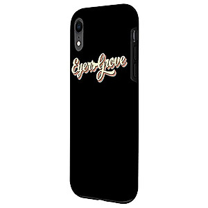 iPhone XR Eyers Grove TShirt Retro Art Baseball Font Vintage Case
