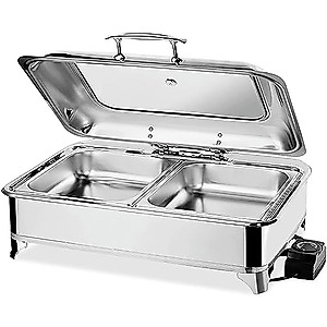 9L Electric Buffet Warmer, Chafing Dish Buffet with Heating Tray, Electric Buffet Warmer for Buffet Food Warmer, Buffet Server