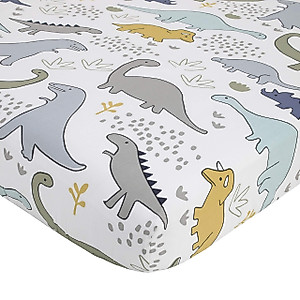 NoJo Little Dinosaurs - 4-Piece Nursery Crib Bedding Set