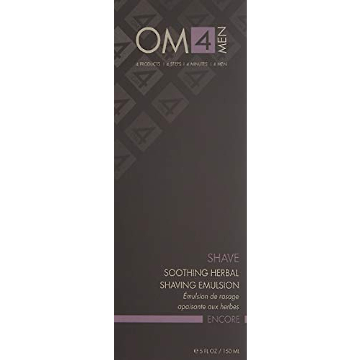 Organic Male OM4 Shave: Soothing Herbal Shaving Emulsion - Mens Grooming Preshave Oil, Shave Cream, Hydrating Mask all-in-one