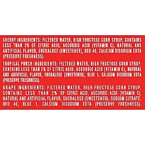 Kool-Aid Jammers Tropical Punch (Grape & Cherry Artificially Flavored Kids Soft Drink Variety Pack, 30 ct Box, 6 fl oz Pouches)