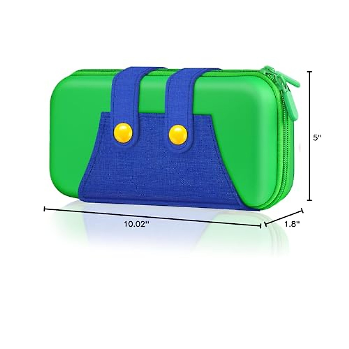 Switch Case, Switch Carrying Case Compatible with Nintendo Switch & Switch OLED Console, Portable Hard Shell Travel Storage Switch Carrying Case for Switch Accessories & Games, Switch Game Case Green