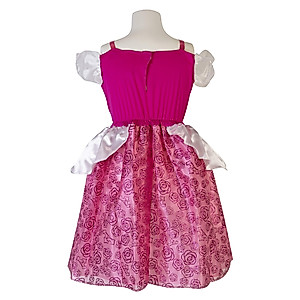 Disney Princess Aurora Dress Costume for Girls, Perfect for Party, Halloween Or Pretend Play Dress Up, 4-6X