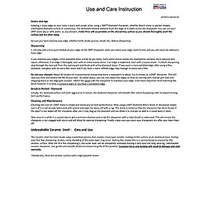 Diamond Machining Technology (DMT) CS2 Ceramic Knife Sharpener and Knife Honing Rod, 12 Inch, White,black