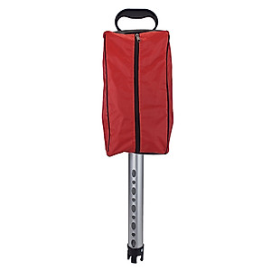 ProActive Sports Deluxe Shag Bag with Aluminum Tube and Storage Pocket (Red)