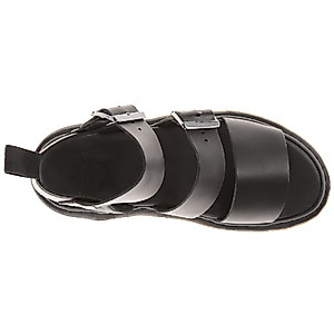 Dr. Martens mens Gryphon Gladiator Sandal, Black, 10-10.5 US