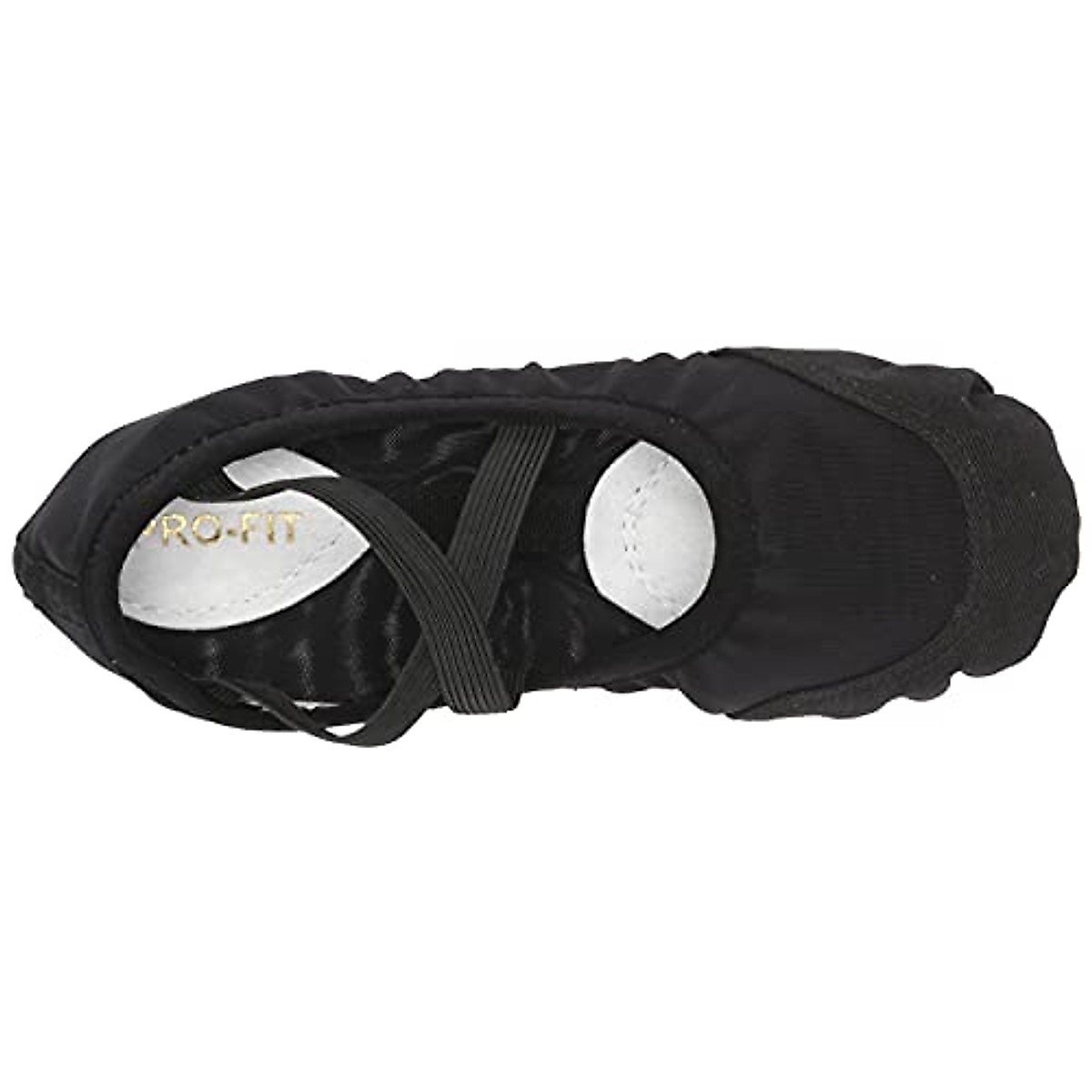 Sansha Women's Split Leather Sole Soft Ballet Shoes 83X PRO-FIT Flat, Black, 5.5