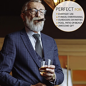 Bravario Unbreakable Glasses Bundle | 8 Wine, 8 Whiskey | Shatterproof 100% Tritan Plastic | Dishwasher-Safe | BPA-free | Awesome for Indoor & Outdoor, Gifts & Holidays