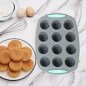 To encounter 27 in 1 Silicone Baking Set - 10 Silicone Baking Cake Pan, Silicone Cake Molds, Baking Sheet, Donut Pan, Silicone Muffin Pan with Measuring Cups and Spoons Set