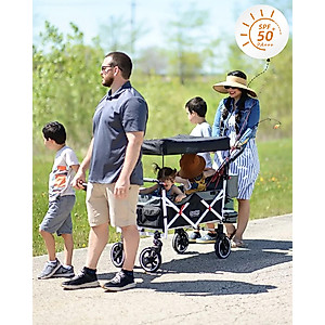 Camptrace Sun Visors for Women Wide Brim Beach Hat UPF 50+ Foldable Straw Visor Hat Ponytail Summer Packable Black