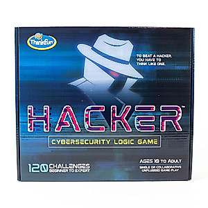 Think Fun Hacker Cybersecurity Coding Game and STEM Toy for Boys and Girls Age 10 and Up, Multicolor