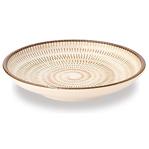 Product of Gifu Japan Mino Ware Serving Plate, 7.5 inch, Beige, Mino-Mingei, Japanese Ceramic Plate, Microwave/Dishwasher Safe