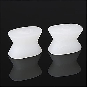 XUEQI 1 Pair Gel Toe Separators,Toe Spacers,Realign Crooked Toes, Hammer Toe, Calluses, Bunions, Hallux Valgus Relief, Corrector pad
