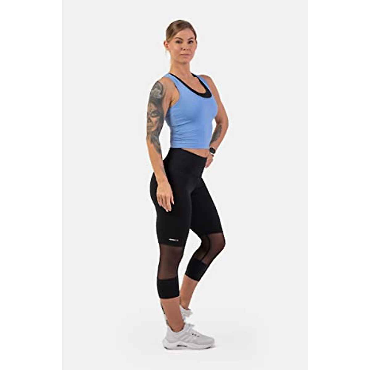 NEBBIA High-Waist ¾ Length Sporty Leggings 406 Black