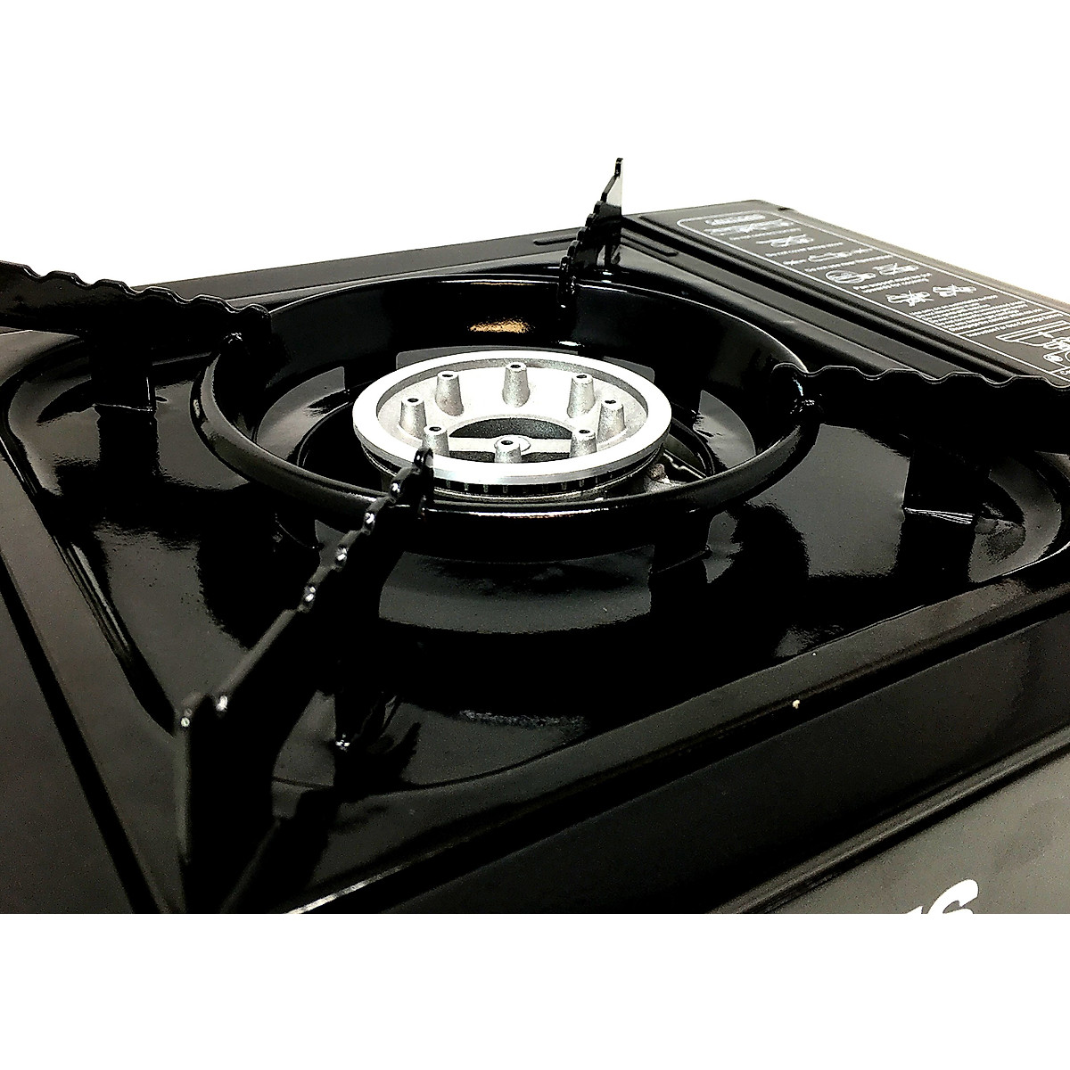 Portable Outdoor Camping Butane Gas Stove Full Stainless Steel Body with Electronic Ignition and Carrying Case