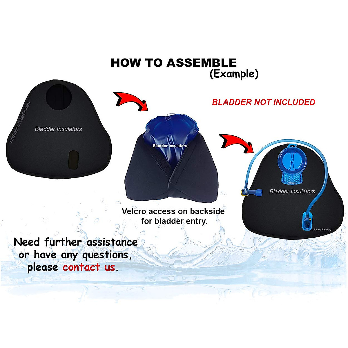 Bladder Insulators are Compatible with Camelbak Lumbar Water Bladder - Reservoir
