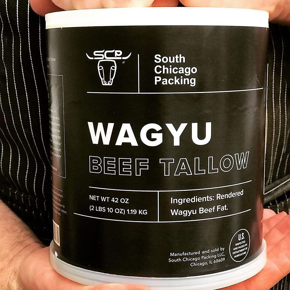 South Chicago Packing Wagyu Beef Tallow, 42 Ounces, Paleo-friendly, Keto-friendly, 100% Pure Wagyu