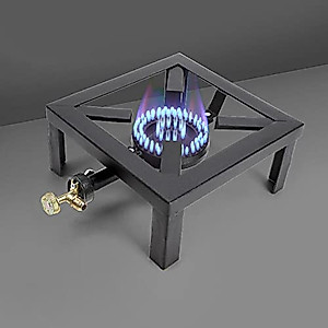 Portable Camp Stove Single Burner, Iron Propane Gas LPG BBQ Cooker for Outdoor Camping and Backpacking