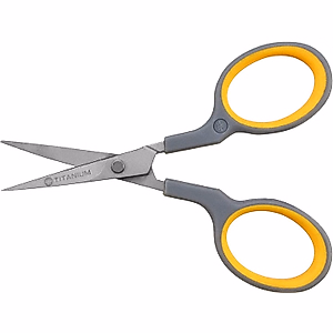 Westcott 13866 Sewing Titainum Bonded Straight Embroidery Scissors, Standard