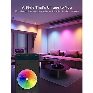 Govee Smart Recessed Lighting 6 Inch,1100 Lumen, 6 Pack Bundle Smart Retrofit Recessed Lighting 6 Inch 1000 Lumens, 4 Pack