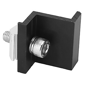 12Pcs PV Solar Panel Z End Clamp Aluminum Alloy Solar Z Bracket Clamp for RVs Houses Solar Panel Installations (45mm)