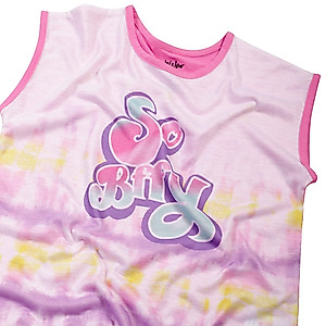 Wewearcute Girls' 2-Piece Loose-fit Pajama Set, Soft & Cute for Kids, JUST CHILL, 6