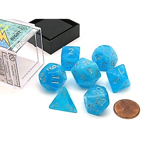 Luminary Polyhedral Sky-Silver 7-Die Set