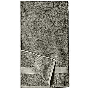 Amazon Basics Fade-Resistant Cotton Bath Towel - 4-Pack, Gray