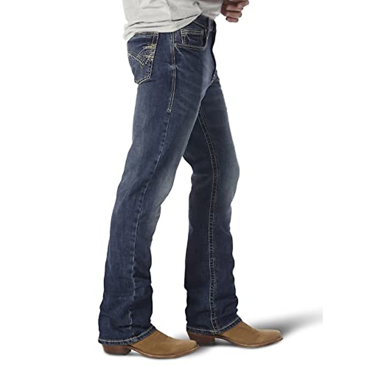 Wrangler mens 20x No. 42 Vintage Boot Cut Jeans, Midland, 34W x 30L US