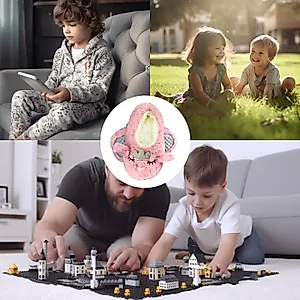 Girls Little Kids Winter Indoor Slippers with Rubber Sole Size 12-13 US Pink