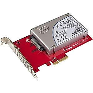 StarTech.com U.2 to PCIe Adapter - x4 PCIe - For 2.5" U.2 NVMe SSD - SFF-8639 PCIe Adapter - U.2 SSD - PCIe SSD - U.2 drive , TAA (PEX4SFF8639)