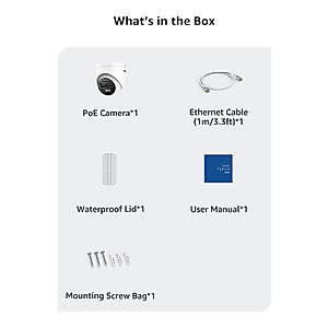 ANNKE C800 4K PoE Security Camera with AI Human/Vehicle Detection, IP Cam with Audio,Wide Angle, Remote Access, 100 FT 2.0 Night Vision, IP67, H.265+, Support to 512GB TF Card