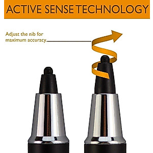 Broonel Black Rechargeable Fine Point Digital Stylus - Compatible with Blackview Tab 15 Android 10.5" Tablet