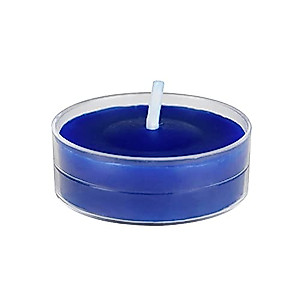 Zest Candle 50-Piece Tealight Candles, Blue