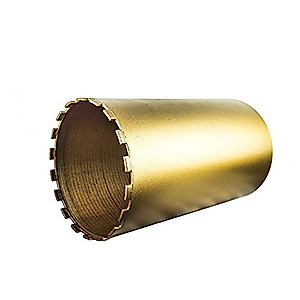 Jeremywell 10" (254mm) Diamond Wet Drill Core Bit for Concrete, Granite, Brick Block, 30/40 Diamond Grits, 1-1/4"-7 Threaded, Height 17"