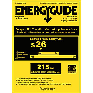 Frestec 3.1 CU' Mini Refrigerator,Compact Refrigerator,Small Refrigerator with Freezer, Green (FR 310 GREEN)