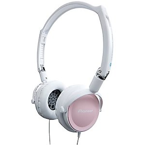 Pioneer se-mj21-HP Over-the-Ear DJ Inspired EQ Headphones (Pink/White)