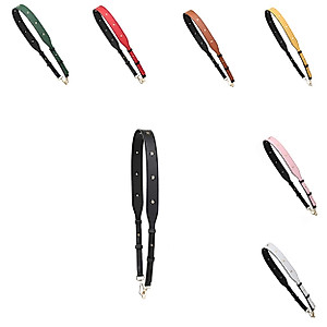 Synthetic Leather Straps Replacement Crossbody Bag Strap for Shoulder Handbags (Star Black)