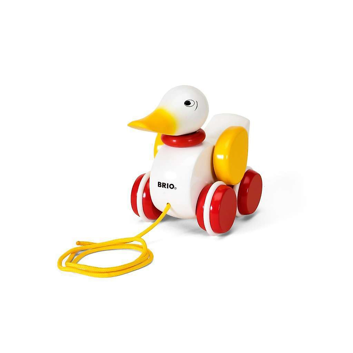 BRIO Infant & Toddler 30323 - Pull Along Duck Wood Baby Toy | Flapping Wings | Engaging Motor Skill Development | Certified Sustainable Wood Materials | Ideal for Kids Ages 1 and Up