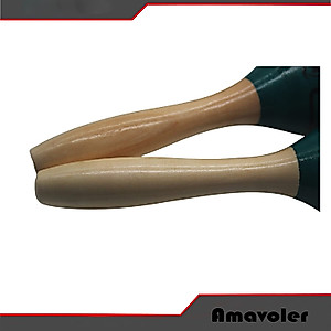 Amavoler MARACAS,Wood Rumba Shakers Rattle Hand Percussion of Sand of the Hammer Great Musical Instrument with Salsa Rhythm For Party Games Live Performances Concert Birthday Parties ktv(colorful)