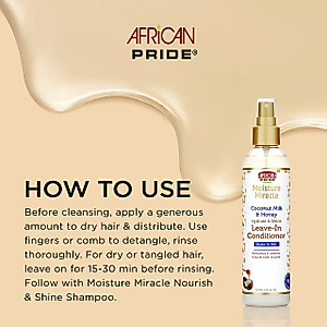 African Pride Moisture & Seal Regimen Moisture +Care For Coily Hair LOC Regimen