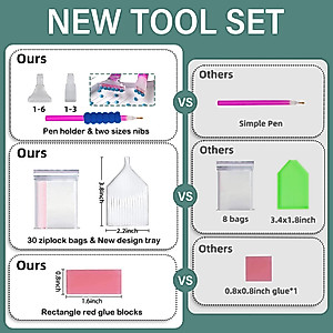 Aestalrcus Rose Diamond Painting Kits for Adults,Rose Diamond Art Kits for Adults,Rose Gem Art Kits for Adults for Home Wall Decor 16x12inch