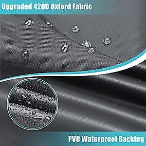 SIRUITON Patio Furniture Covers 4 Piece Set, Outdoor Furniture Cover Waterproof, Patio Furniture Set Covers, Heavy Duty Durable and Water Resistant Fabric, Fit for Chairs, Couch, Coffee Table, Grey